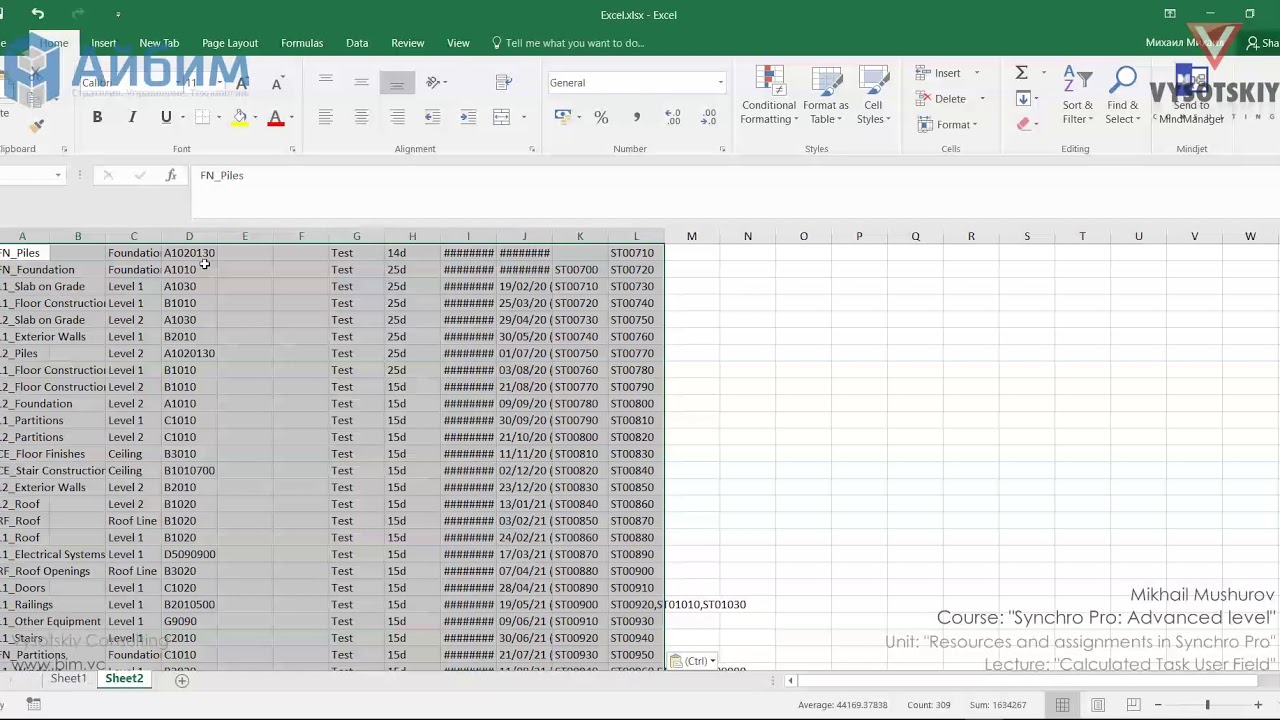 [Synchro Pro] Calculated Task User Field - YouTube