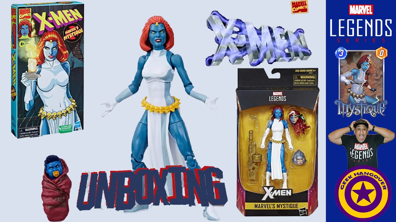 Marvel Legends X-Men Animated Mystique Action Figure Unboxing ...