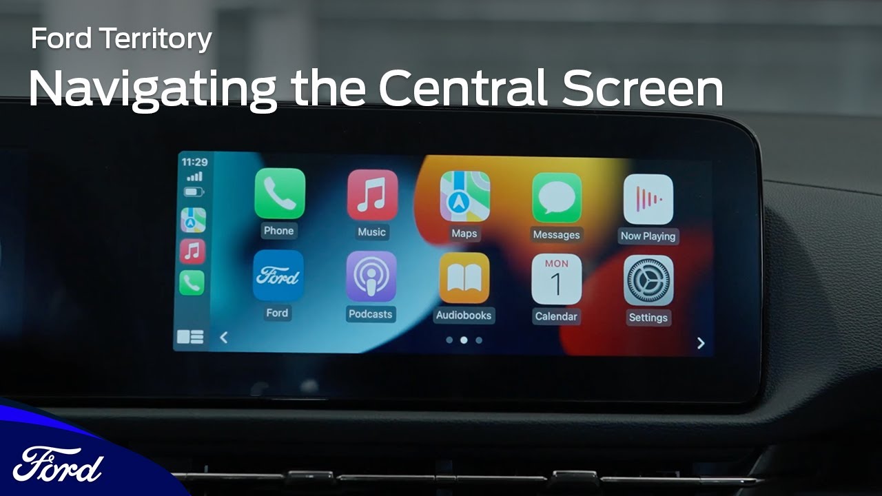 Ford Territory | Navigating the Central Screen - YouTube