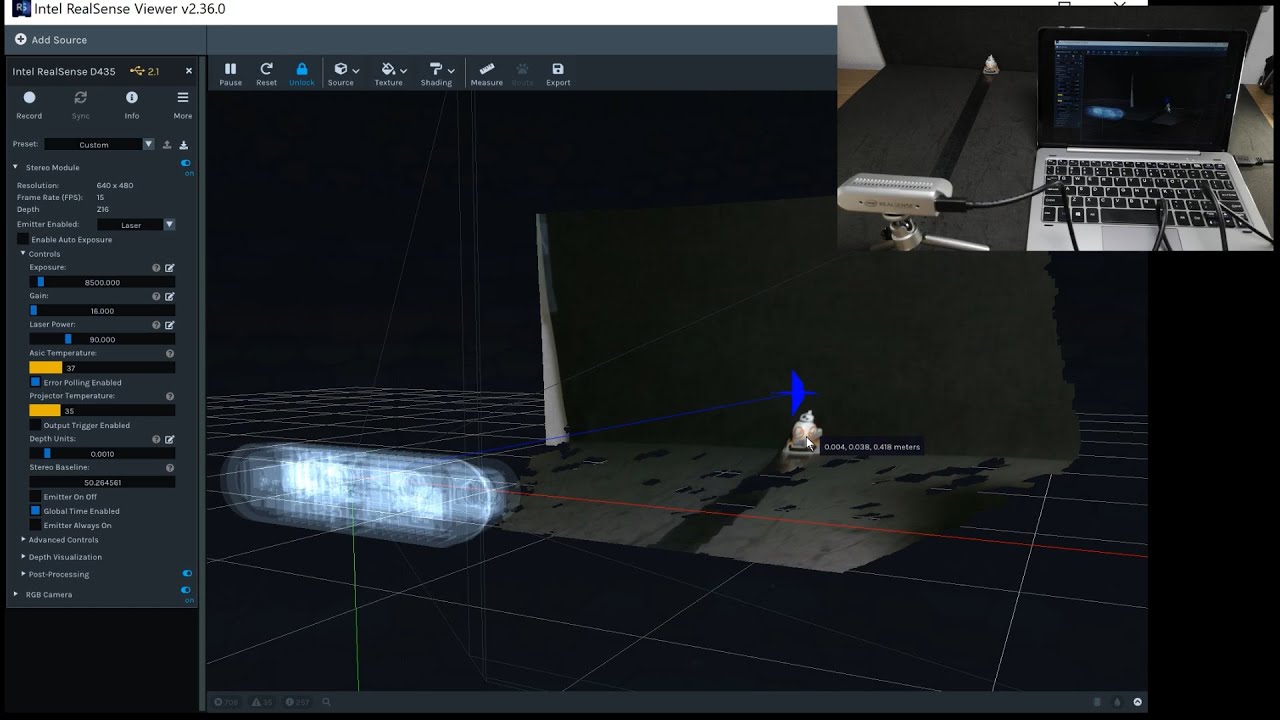#EP2 Intel RealSense D435 with RealSense Viewer - YouTube