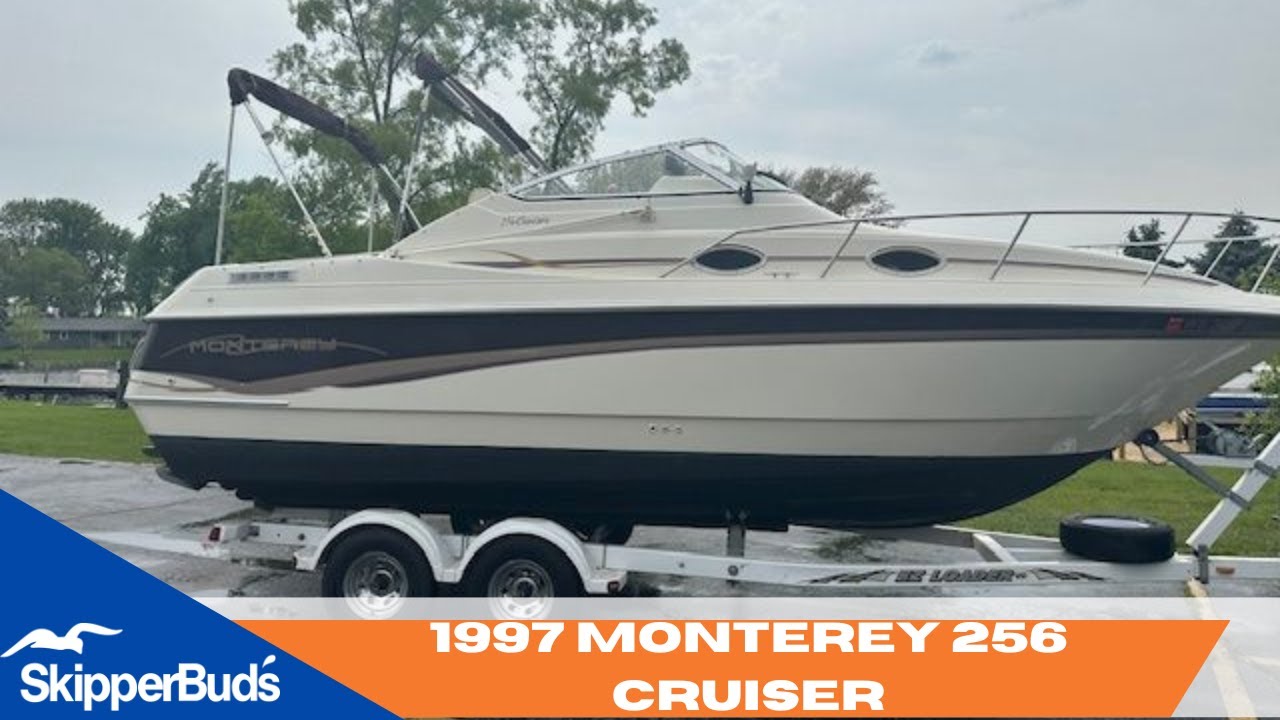 1997 Monterey 256 Cruiser Boat Tour SkipperBud's - YouTube