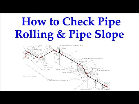 How to Check Pipe Rolling Pipe Slope. - YouTube