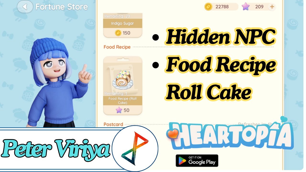Hidden NPC dan Food Recipe Roll Cake Heartopia - Heartopia Indonesia ...