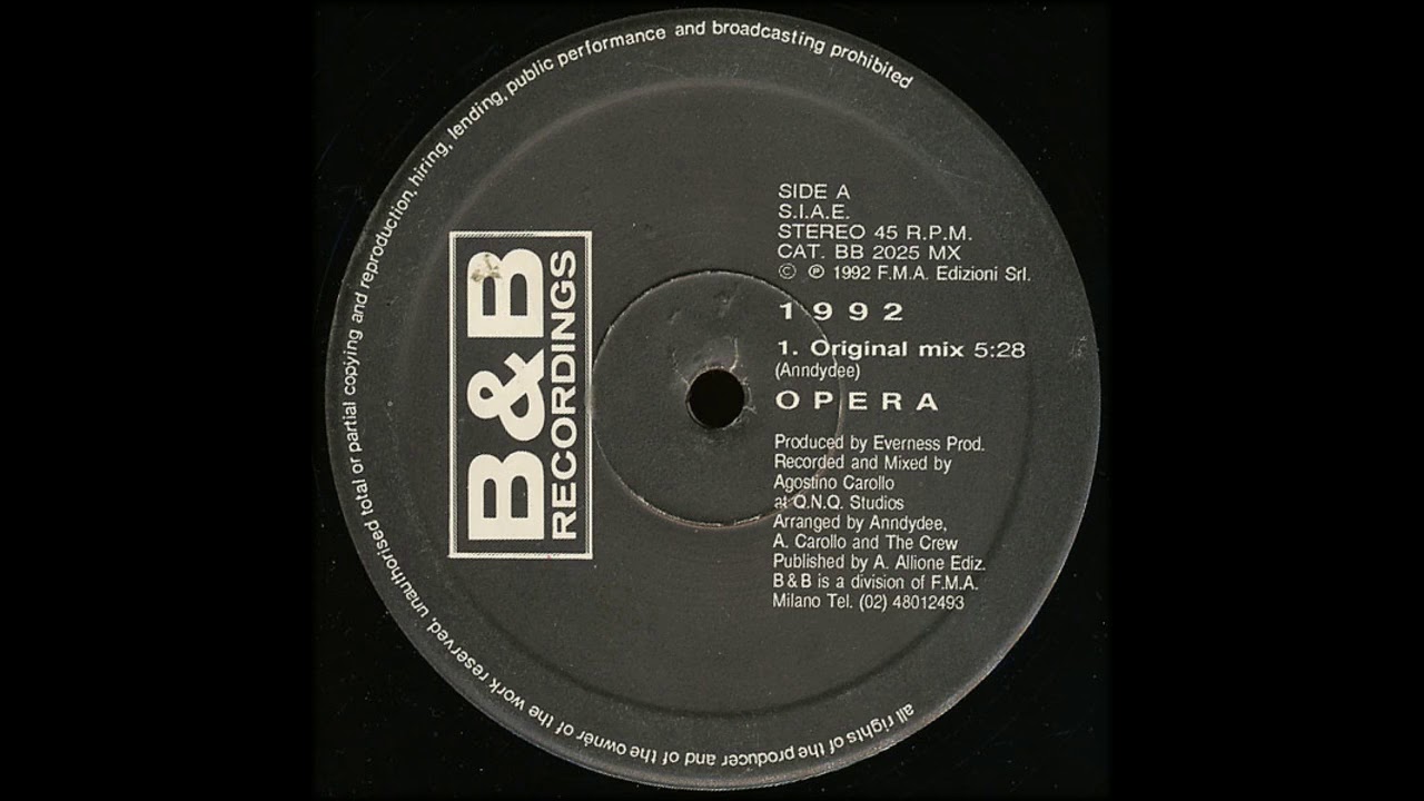 Opera - 1992 (Original Mix) - 1992 - YouTube
