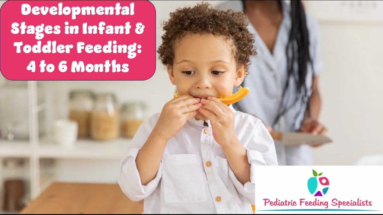 Developmental Stages in Infant & Toddler Feeding 4 to 6 Months - YouTube