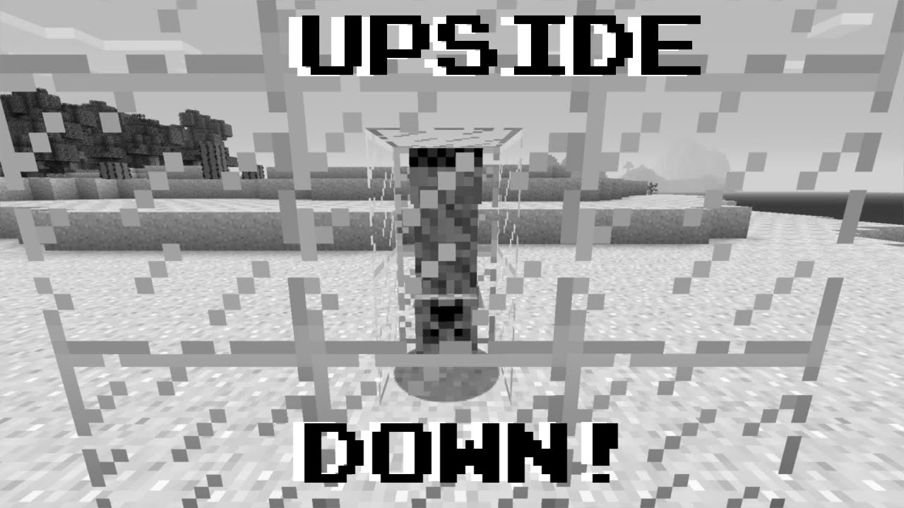 MINECRAFT:UPSIDE DOWN MOBS! - YouTube