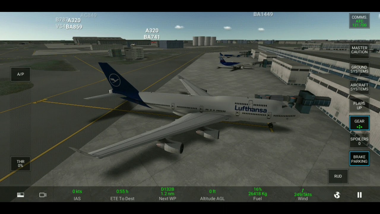 Boeing 747-400 Real Flight Simulator (Test) - YouTube