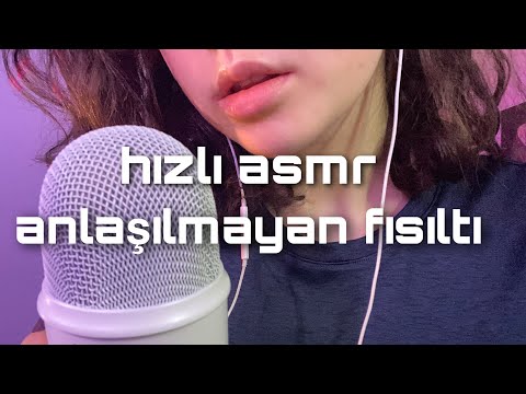 TÜRKÇE ASMR | YAKIN ISLAK ağız sesleriyle anlaşılmayan fısıltı HIZLI (HIZLI ve AGRESIF ASMR)