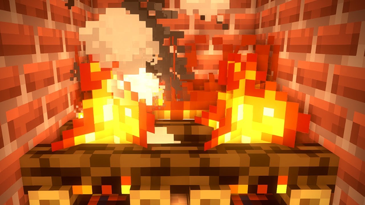 Fireplace 2 Hours Festive- with Festive Music - Minecraft - YouTube
