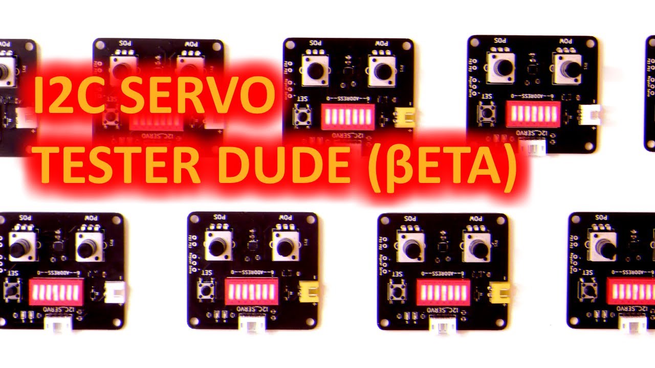 I2C SERVO TESTER (Beta) And other Boards - YouTube