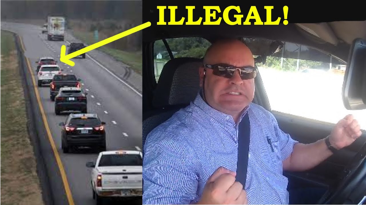 Bad drivers left lane hogs - slow drivers in the left lane - YouTube