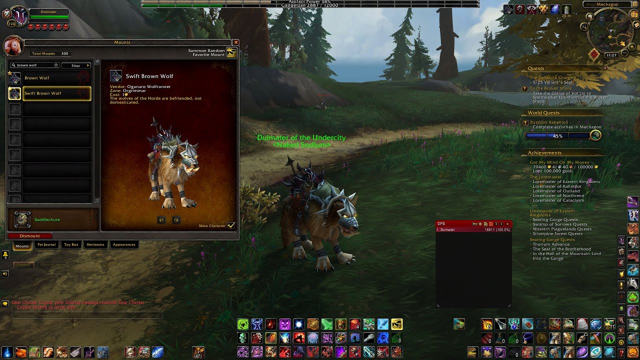 How To Get Swift Brown Wolf Mount - World of Warcraft - YouTube