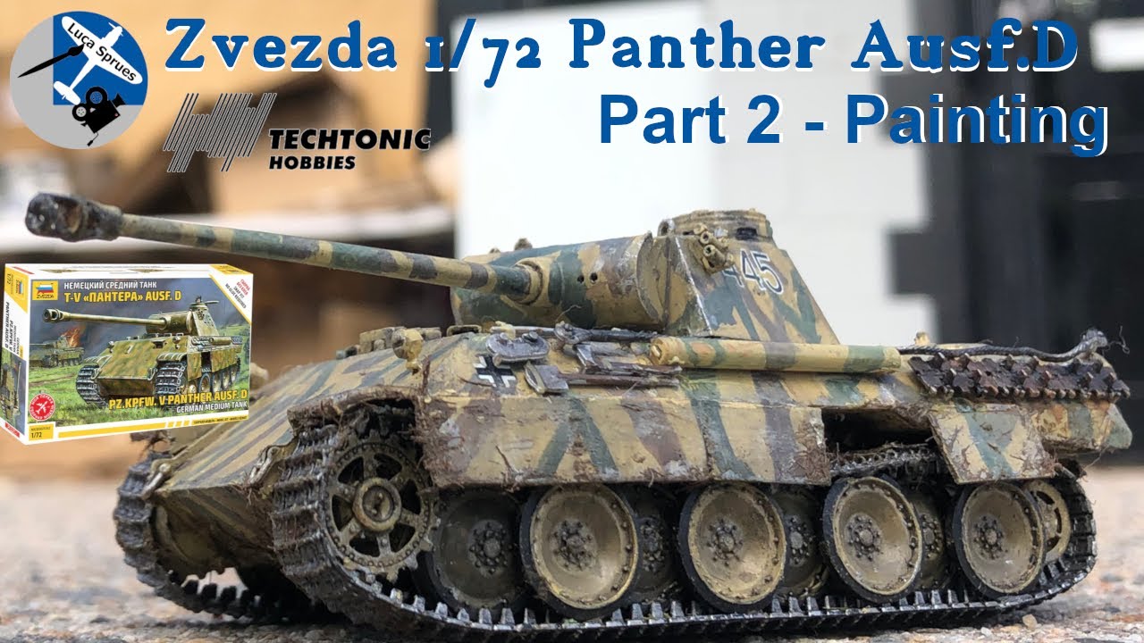 Zvezda 1/72 Scale Panther Ausf D Build and Review - Part 2/3 (Painting ...