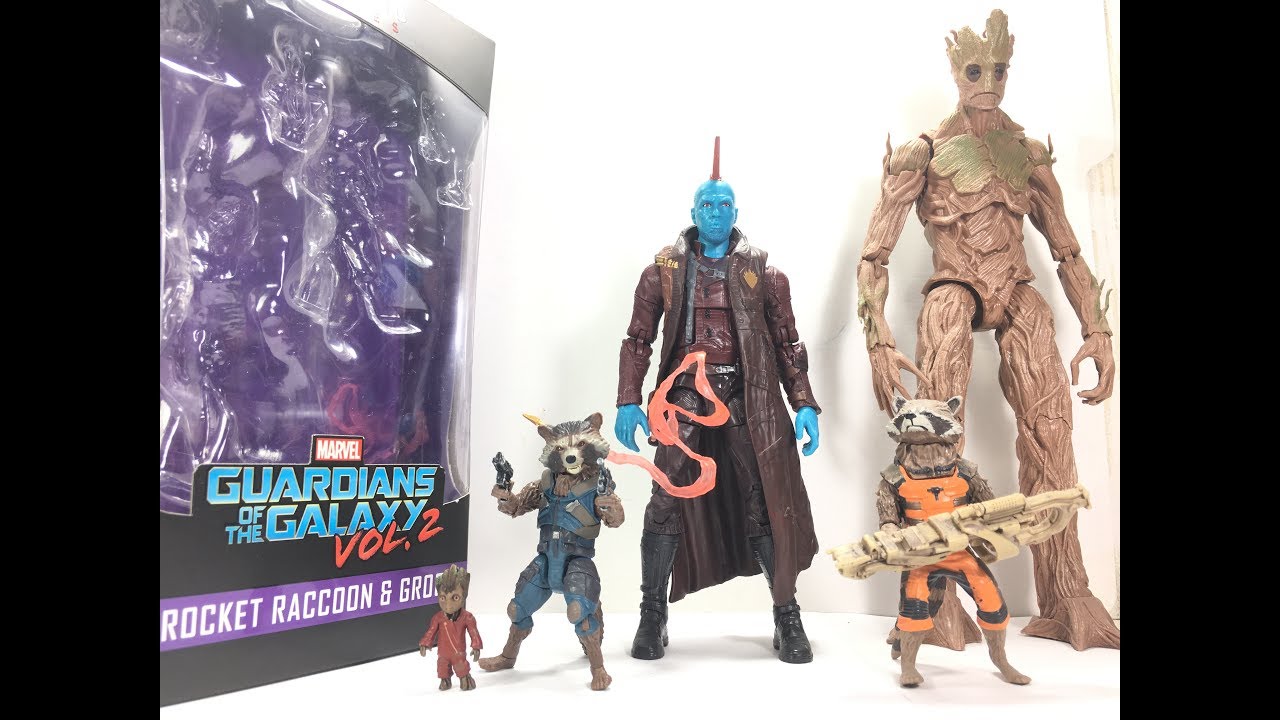 Marvel Legends Guardians of the Galaxy Vol 2 Rocket Racoon and Groot ...