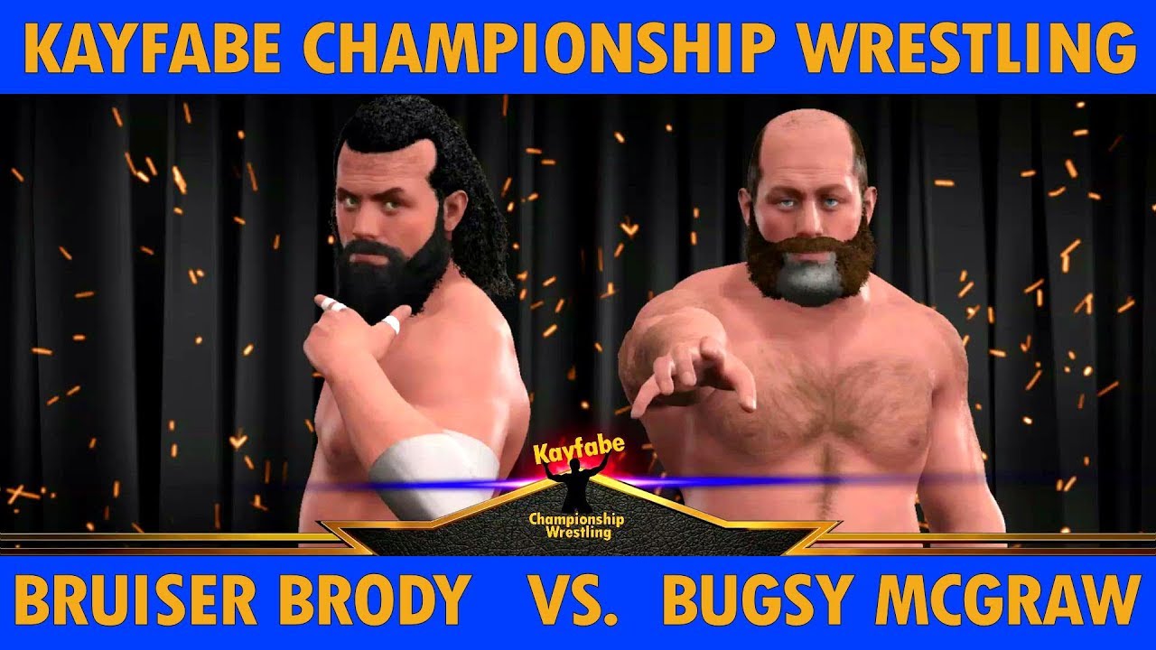 WWE 2K17 - Bruiser Brody vs. Bugsy McGraw - YouTube