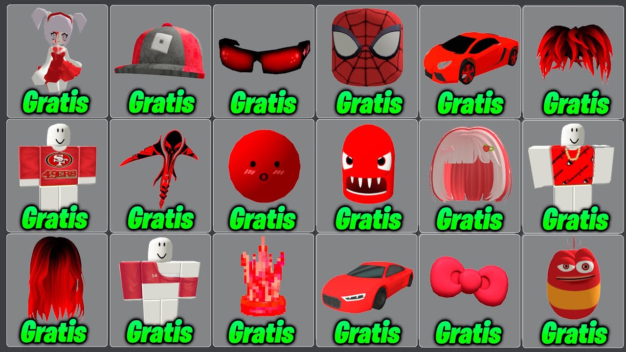 👉Reclama GRATIS +30 RED ITEMS en ROBLOX 2024 *Super facil y rapido* 😳😱 ...