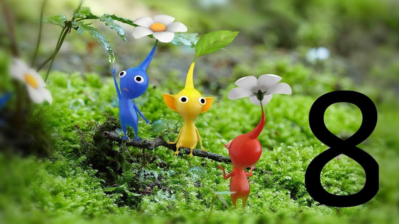 Pikmin Gameplay walkthrough Part 8 - Big water blob enemy thing ...