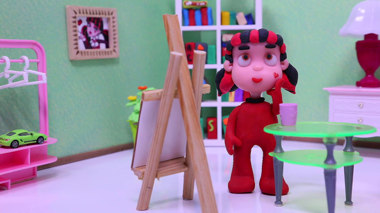 DibusYmas Superheroes painting stop motion cartoon - YouTube