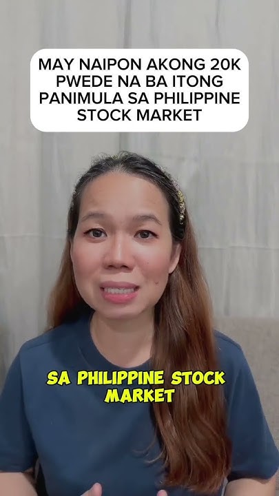 20K savings pwede ng panimula sa Philippine Stock Market - YouTube