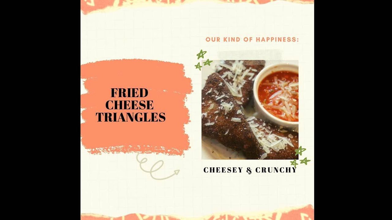 Fried cheese triangles مثلثات الجبن المقليه - YouTube