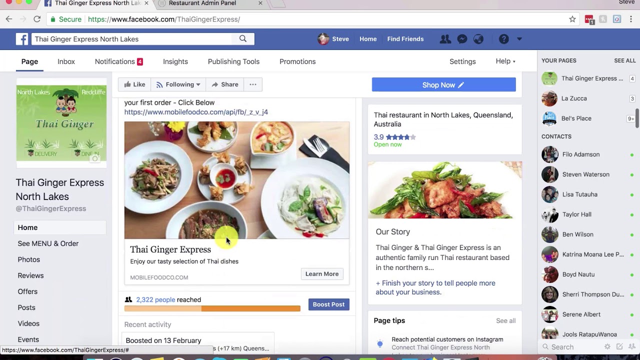 Thai Ginger Facebook Engagement Strategy - YouTube