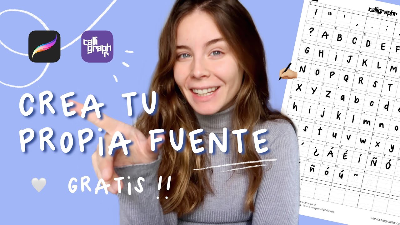 Cómo crear una tipografía con tu letra GRATIS // Tutorial de ...