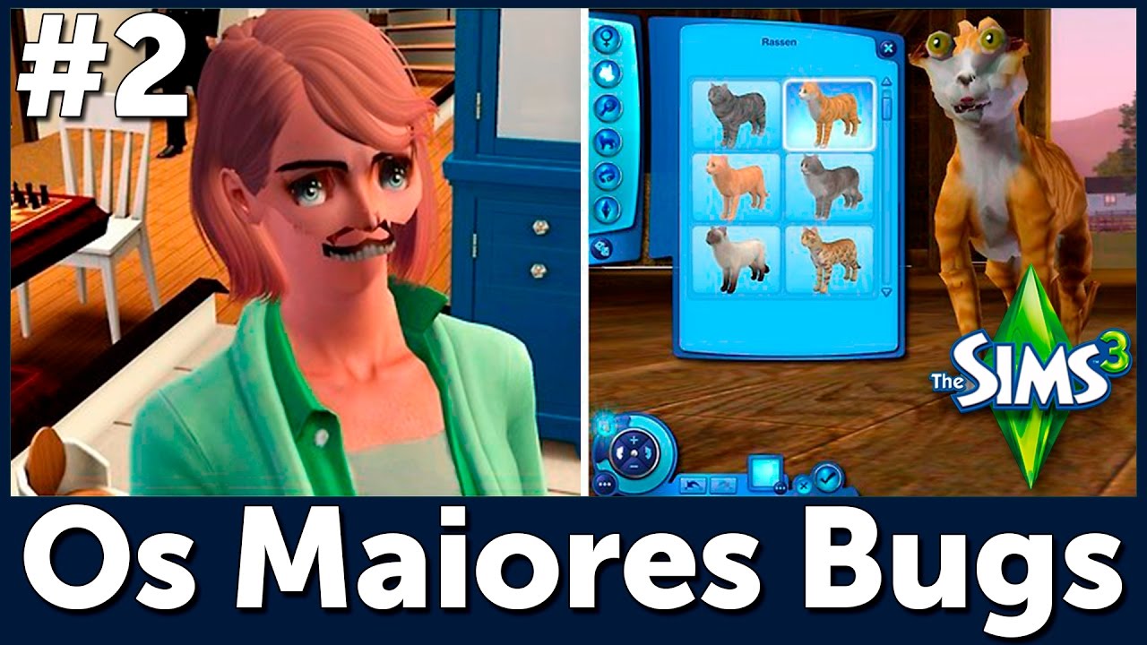 OS BUGS DA FRANQUIA THE SIMS #2 - YouTube