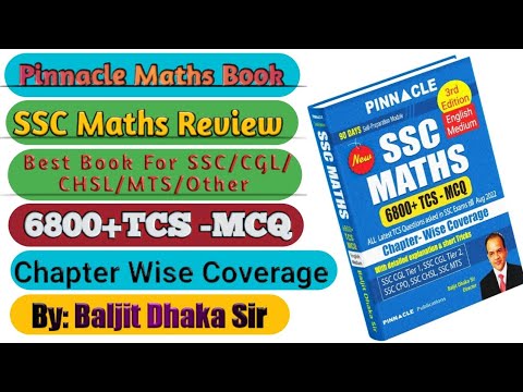 pinnacle maths book review | best maths book |ssc gd cut-off | ssc exam ...