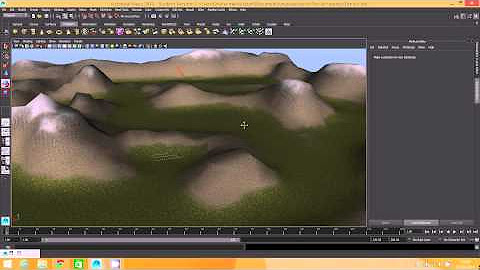 Using a heightmap to create terrain in Maya - YouTube