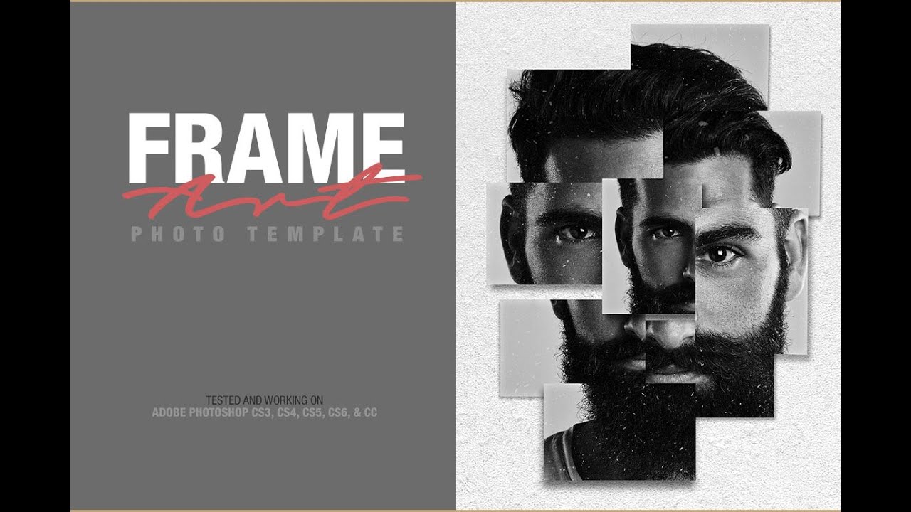 Frame Art Photo Template | The Spectacular Photoshop Actions Bundle ...