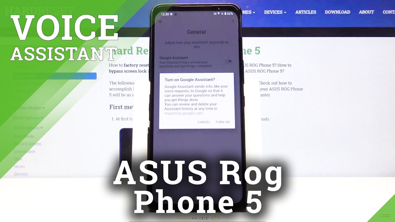 How to Activate Google Assistant on ASUS ROG Phone 5 – Set Up Google ...