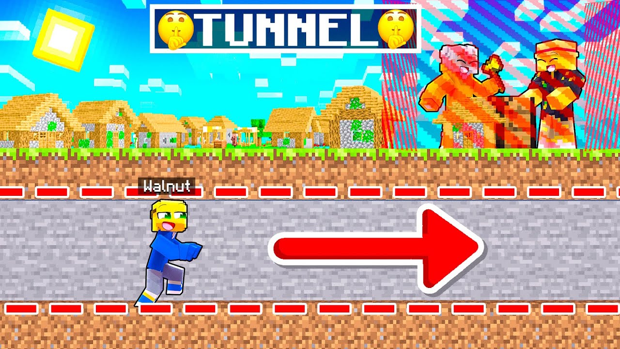 Super Geheime Tunnel Graven In Minecraft (Border Survival) - YouTube