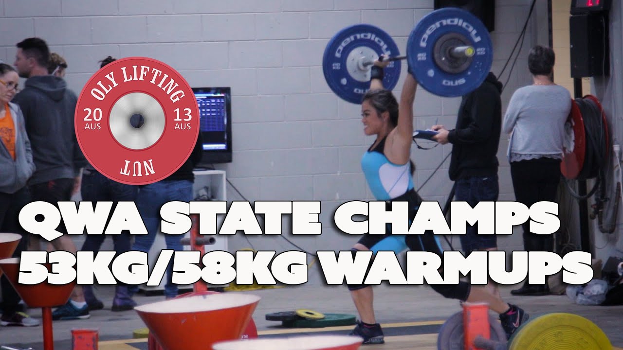 Weightlifting Championships - Women's 53kg/58kg warmups - YouTube