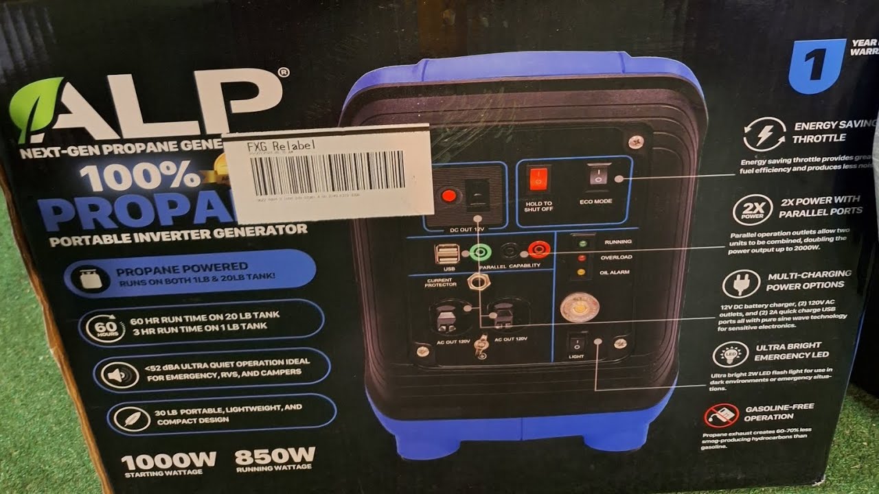 ALP 1000 watt generator test run - YouTube