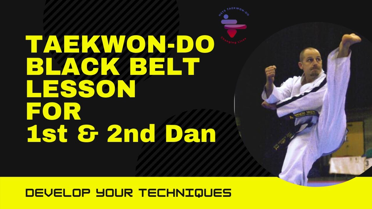 Full lesson on black belt 1st & 2nd Dan fundamental movements - YouTube