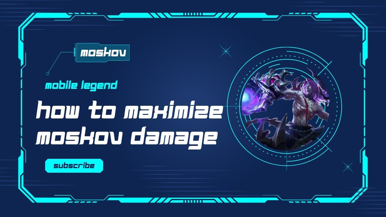 HOW TO MAXIMIZE MOSKOV DAMAGE POTENTIAL | MLBB | MOSKOV MOBILE LEGEND ...