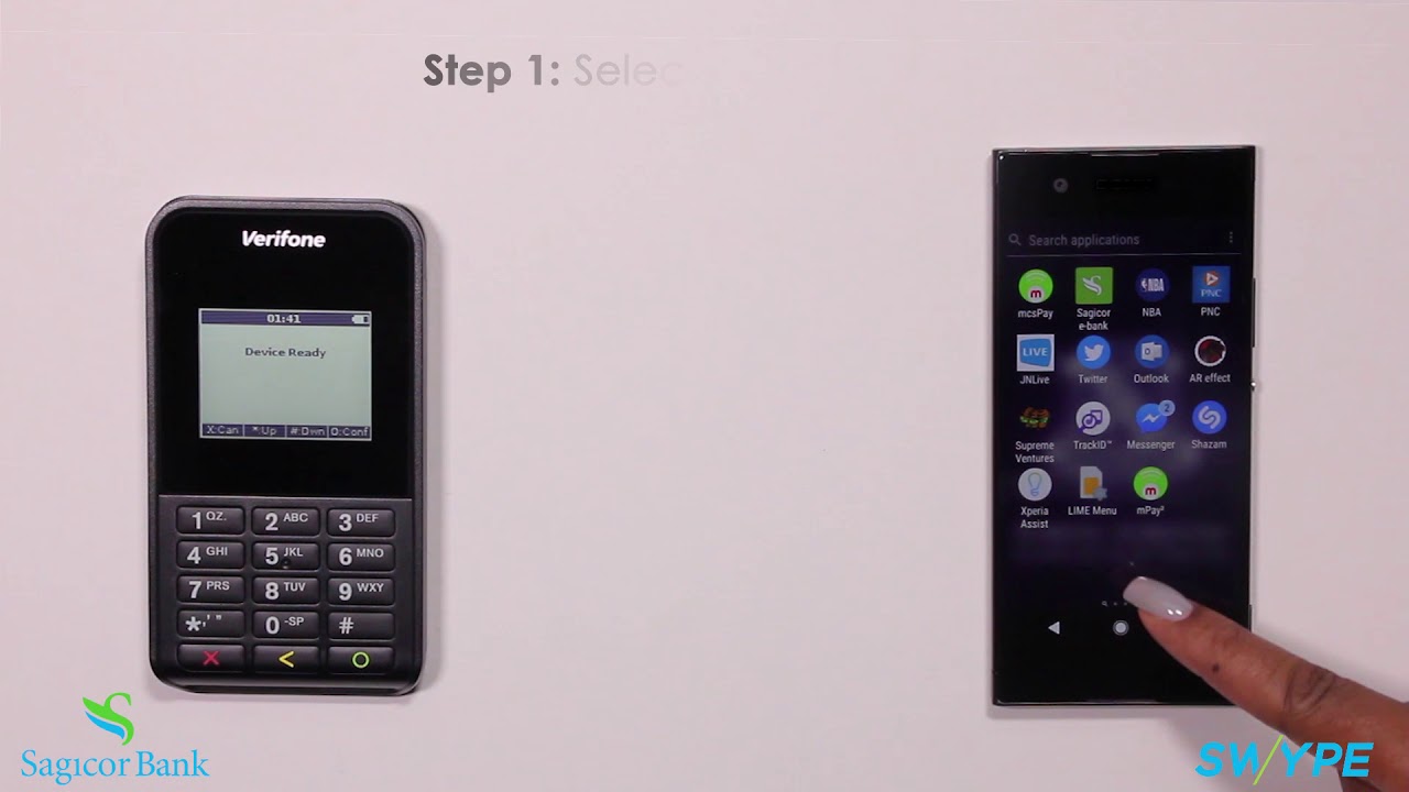 Sagicor Bank Swype App Demonstration - YouTube