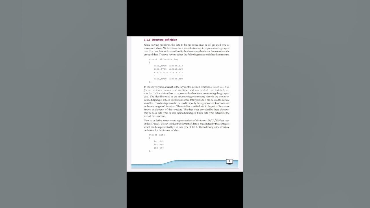 Computer science plus two | chapter 1 | Structures and Pointers | part 1 - YouTube