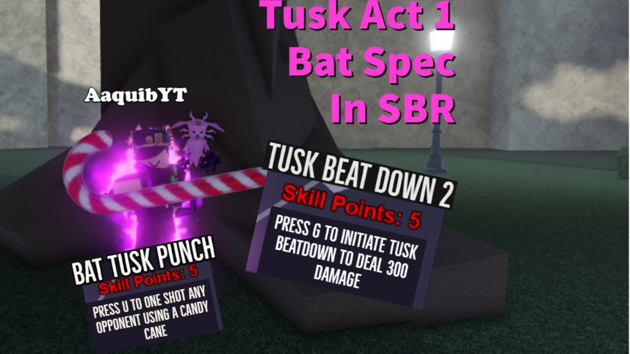 [YBA] TUSK ACT 1 BAT SPEC IS OVER POWERED IN SBR! - YouTube