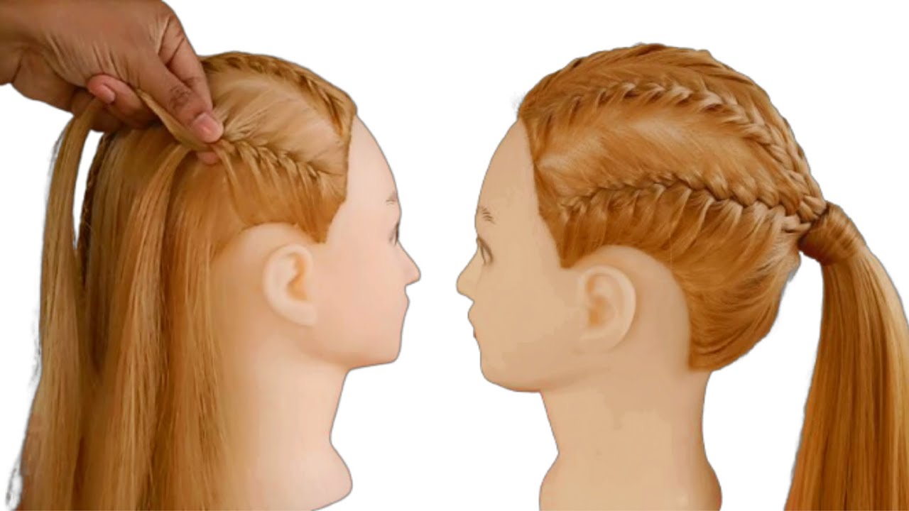 French Braid | Ponytail Hairstyle | Easy Front Hairstyle | Trending ...