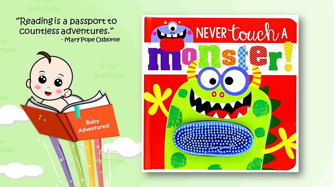 Never Touch A Monster - A Touch and Feel Board book - YouTube