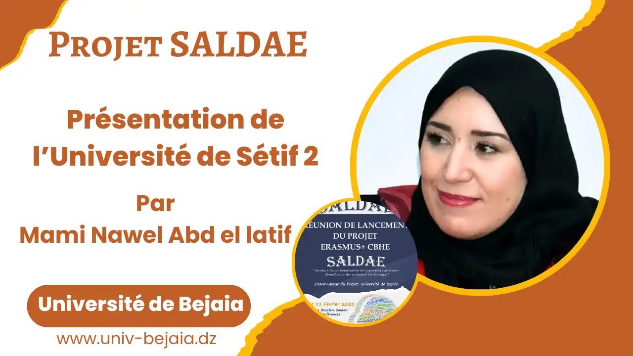Présentation de l’université Sétif 2, par Nawel Abd el latif - YouTube
