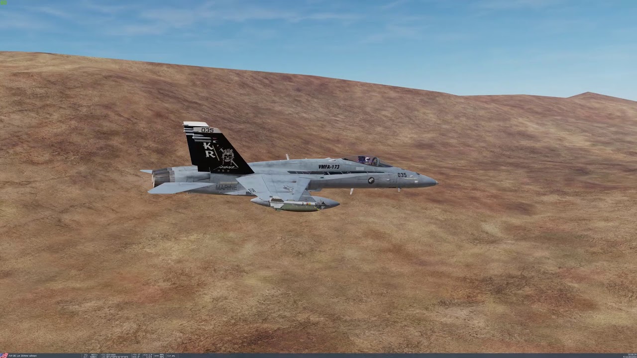 DCS WORLD F-18C 1전비 POP UP ATTACK - YouTube