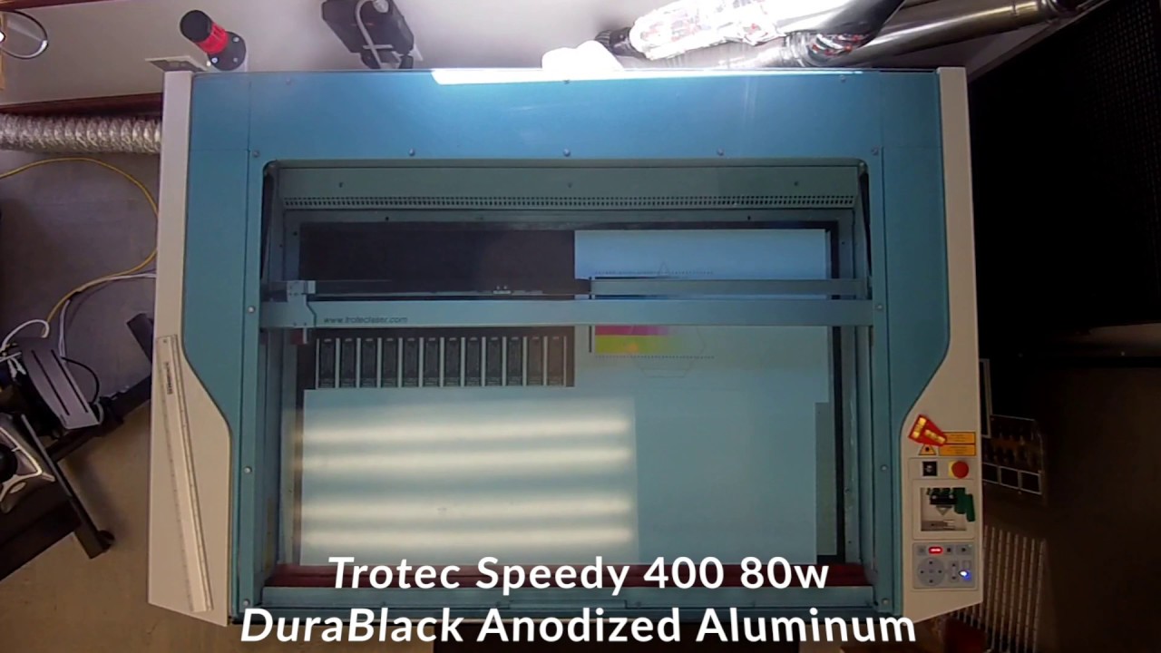 Trotec Speedy 400 80w Co2 Laser Engraving Durablack Anodized Aluminum ...