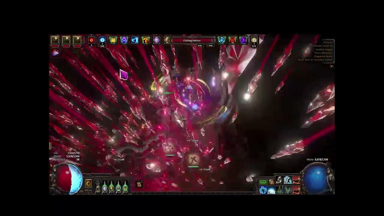 POE 3.25 | CoC Archmage Bladefall/Bladeblast Kitava's Thirst - T17 Fortress - YouTube