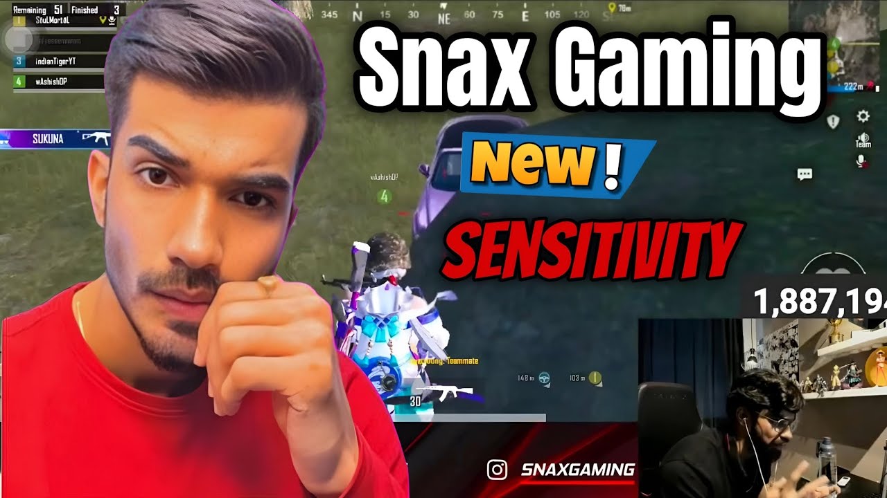 Snax Gaming new 3.4 latest BGMI Sensitivity @SnaxGaming #sensitivity # ...