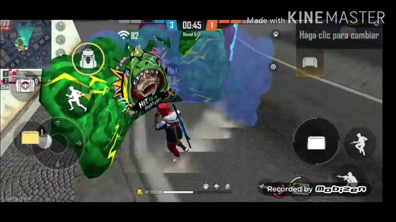 PURO ROJO CON LA MEJOR SKIN DE FREE FIRE//HIGHLIGHTS #13 - YouTube