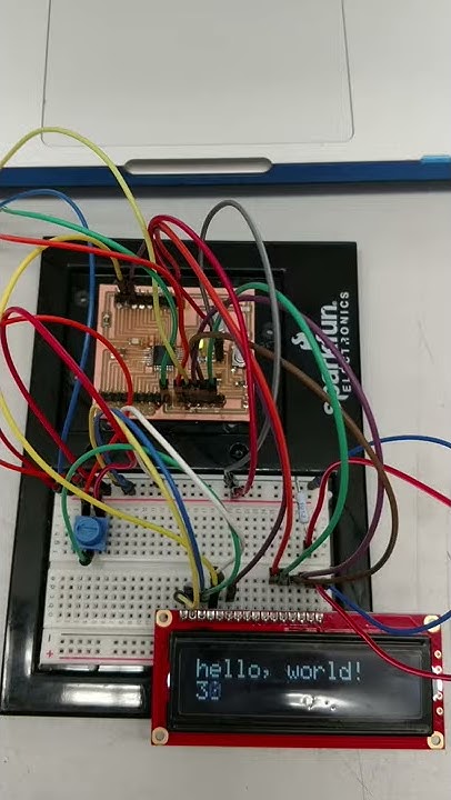 Hello world LCD example - YouTube