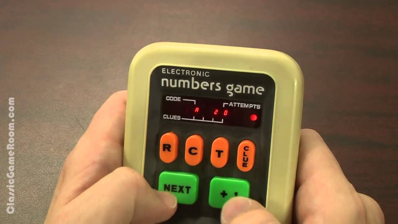 Classic Game Room SEARS ELECTRONIC NUMBERS GAME handheld review - YouTube
