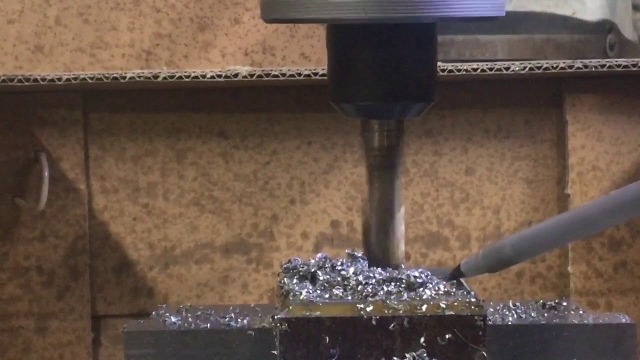 Cnc vertical mill testing - YouTube